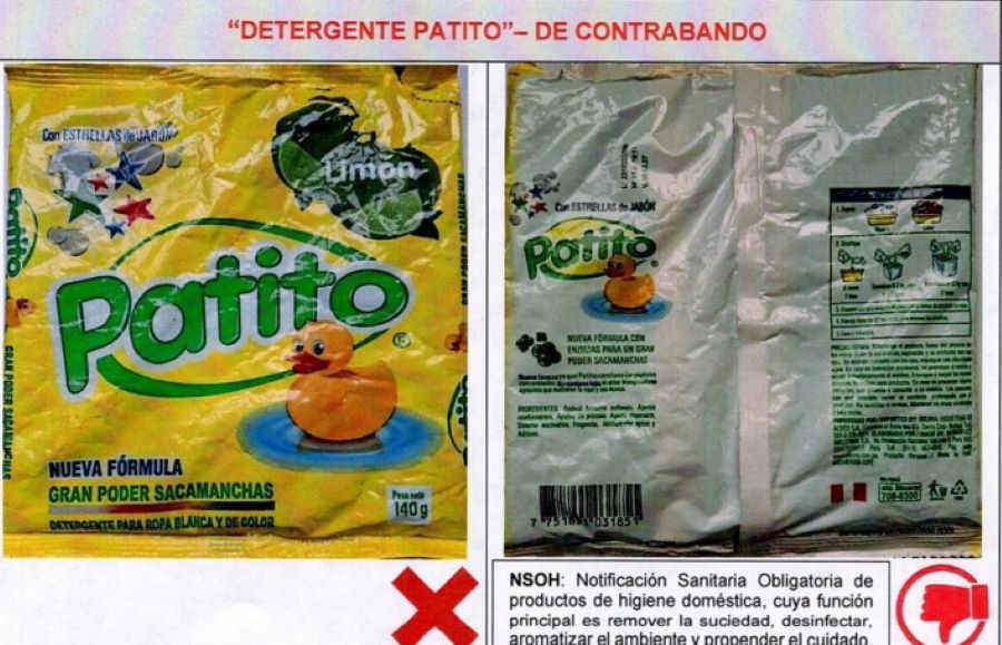 ¡Alerta! Agemed informa sobre contrabando de detergente Patito